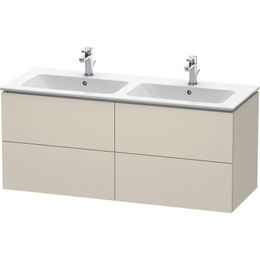 L-Cube Waschtischunterbau wandhängend, 4 Schubkästen, Breite: 1290mm, für Me by Starck 233613, Farbe: Taupe Dekor - LC625909191 - Duravit