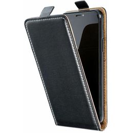 MARKENLOS - Flip Case kompatibel mit Samsung Galaxy S24 Handy Tasche vertikal aufklappbar Schutzhülle Klapp Hülle schwarz