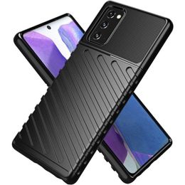 MARKENLOS - cofi1453® Hybrid Armor Etui SchutzHülle Thunder Case Bumper Cover Handyhülle Matt Hülle Robust Rutschfest kompatibel mit Samsung Galaxy