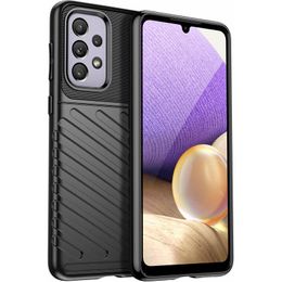 MARKENLOS Hybrid Armor Etui SchutzHülle Thunder Case Bumper Cover Handyhülle Matt Hülle Robust Rutschfest kompatibel mit Samsung Galaxy A33 5G Ohne Schutzglas