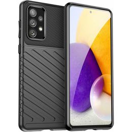 MARKENLOS Armor SchutzHülle Thunder Case Bumper HandyhülleRobust Rutschfest kompatibel mit Samsung Galaxy A04e