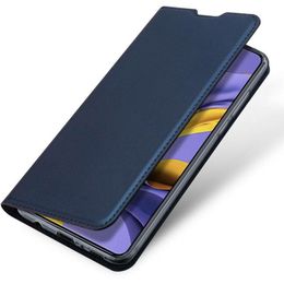 MARKENLOS Buch Tasche kompatibel mit Xiaomi Poco M6 Pro Handy Hülle Etui Brieftasche Schutzhülle mit Standfunktion, Kartenfach Blau