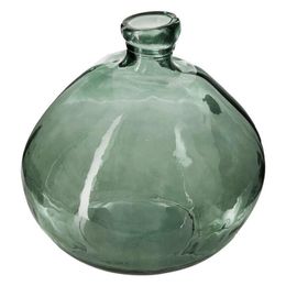Atmosphera - Runde Vase - recyceltes Glas - khakigrün D23 cm Khaki