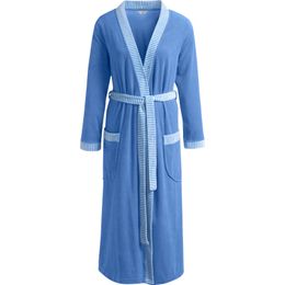 Comtessa Damen Bademantel blau, Gr&ouml;&szlig;e 48/50