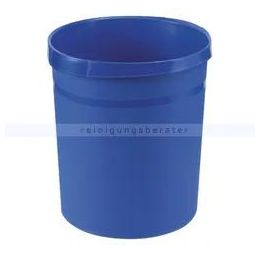Papierkorb HAN Kunststoff blau 18 L Mülleimer ohne Deckel