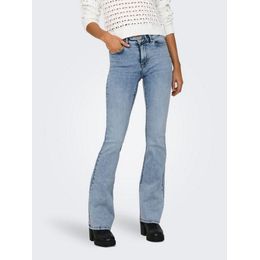 Only Bootcut-Jeans ONLBLUSH MID SK FLARED DNM TAI864 NOOS, blau