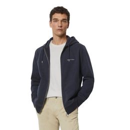 Marc O'Polo Marc O'Polo Sweatjacke aus reiner Bio-Baumwolle, blau