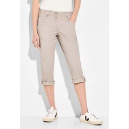 Cecil 3/4-Hose mit Turn-Up Funktion, beige