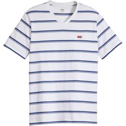 Levi's Levi's® T-Shirt, V-Ausschnitt, Logo-Patch, für Herren, weiß, S
