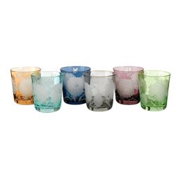 Pols Potten - Peony Glas, mehrfarbig (6er-Set)