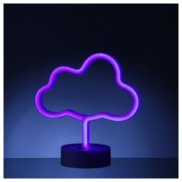 LED NEON Figur WOLKE 7 - Neonlicht - H: 23cm - Batterie oder USB Betrieb - stehend - blau