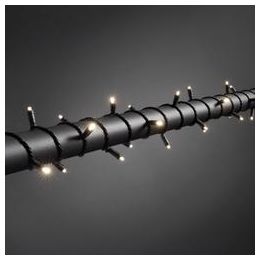 Konstsmide LED Microlichterkette - LED Expert - 7,90m - 80x Warmwei√ü - Schwarzes Softkabel - Timer -Outdoor