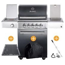 ALLGRILL CHEF Paket M2 Backburner Seitenkocher Steakzone GRATIS: Cover, Grillplatte, Spie√ü