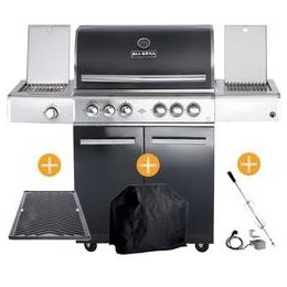 ALLGRILL CHEF Paket L1 Backburner Seitenkocher GRATIS: Cover, Grillplatte, Spie√ü