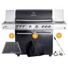 ALLGRILL CHEF Paket XL2 Backburner Seitenkocher Steakzone GRATIS: Cover, Grillplatte, Spie√ü