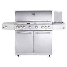 ALLGRILL CHEF XL Paket E - Basis silber, 6 Brenner, Backburner, Seitenkocher, AIR SYSYTEM, BBQ Paket