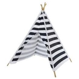 MARELIDA Spielzelt INDIA - Tipi Zelt f√or Kinder - Polyester - L: 1,20m - H: 1,55m - blau, wei√ü