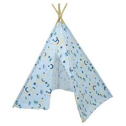 MARELIDA Spielzelt INDIA - Tipi Zelt f√or Kinder - Polyester - L: 1,20m - H: 1,55m - blau