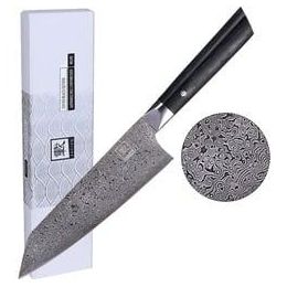 zayiko Damastmesser BLACK EDITION "Japan Chefmesser" - Pakkaholz - VG-10 Stahlkern