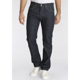 Levi's Straight-Jeans LEVI'S "501 ORIGINAL" Gr. 30, Länge 30, blau (dark indigo) Herren Jeans Straight Fit mit Markenlabel Bestseller