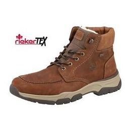 Mendler Rieker Winterstiefel 31240-22 (Schnürstiefel mit Rauhleder Matieral) braun Herren