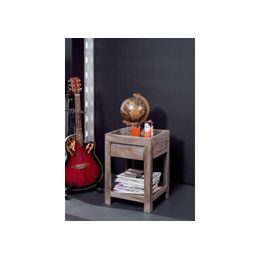 Beistelltisch Sheesham 40x40x60 smoked oak lackiert SYDNEY #236