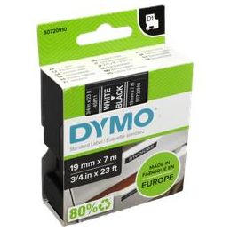 Dymo Originalband 45811 weiß auf schwarz 19mm x 7m