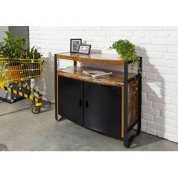 Kommode Altholz 100x43x90 mehrfarbig lackiert INDUSTRIAL #41
