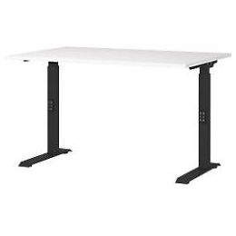 Germania GW-Mailand Höhenverstellbar Schreibtisch C-Fuß 1.200 (B) x 800 (T) x 910 (H) mm Metall, Spanplatte