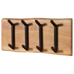 Wandgarderobe Akazie 60x3x25 natur lackiert MELBOURNE #106