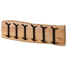 Wandgarderobe Akazie 100x3x25 natur lackiert MELBOURNE #105