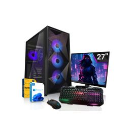 SYSTEMTREFF Gaming-PC-Komplettsystem (27"