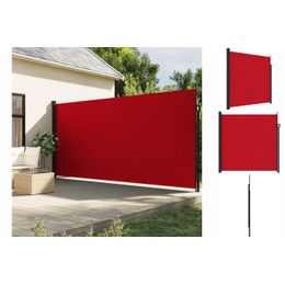 vidaXL Seitenmarkise Seitenmarkise Ausziehbar Rot 200x300 cm