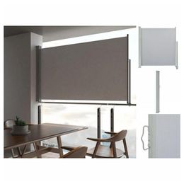 vidaXL Seitenmarkise Ausziehbare Seitenmarkise 140x300 cm Grau