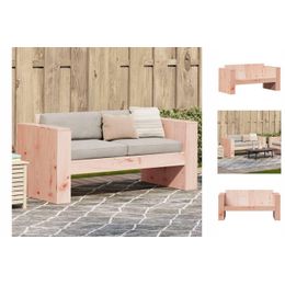 vidaXL Gartenbank Gartensofa 2-Sitzer 134x60x62 cm Massivholz Douglasie Außenbereich