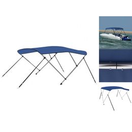 vidaXL Schutzplane 3-Bow Bimini Top Blau 183x180x137 cm