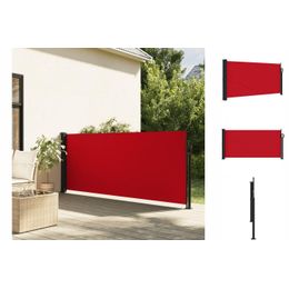 vidaXL Seitenmarkise Seitenmarkise Ausziehbar Rot 100x500 cm