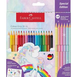 Faber-Castell Buntstift Faber-Castell 201543 Buntstifte Colour GRIP Einhorn