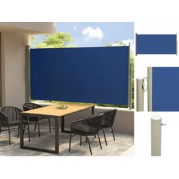 vidaXL Seitenmarkise Seitenmarkise Ausziehbar 160x300 cm Blau