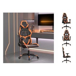 vidaXL Bürostuhl Gaming-Stuhl Schwarz und Orange Kunstleder