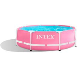 Intex Pool Pool Metallrahmen Frame Pool Ø 244cm x 76cm 2843 Liter pink 28290NP