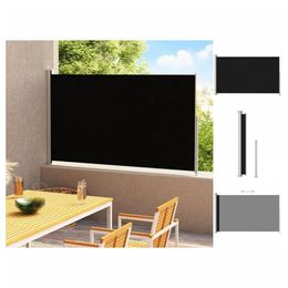 vidaXL Seitenmarkise Seitenmarkise Ausziehbar 180x300 cm Schwarz