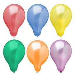 Papstar Luftballon 25 Luftballons Ø 25 cm farbig sortiert "Metallic"