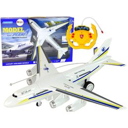 LEAN Toys Spielzeug-Flugzeug RC Passagierflugzeug Ferngesteuert Spielzeug Set Flugzeug Kinder Spiel