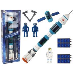 LEAN Toys Spielzeug-Flugzeug Set Rakete Kosmonaut Weltraumrakete Raumfahrzeug Licht Sound Effekte