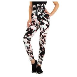 Ital-Design Leggings Damen Freizeit Camouflage Stretch Klassische Leggings in Rosa