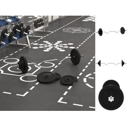 vidaXL Hantel Langhantel mit Gewichten 60 kg