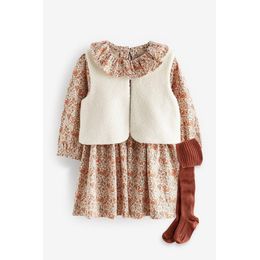 next Bolero, Kleid & Leggings Kleid und Weste im Set. (3-tlg)