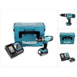 Makita Schlagbohrmaschine DHP 453 RT1J Akku Schlagbohrschrauber 18V 42Nm + 1x Akku 5