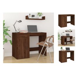 vidaXL Schreibtisch Schreibtisch Braun Eichen-Optik 100x49x75 cm Holzwerkstoff Arbeitsplat